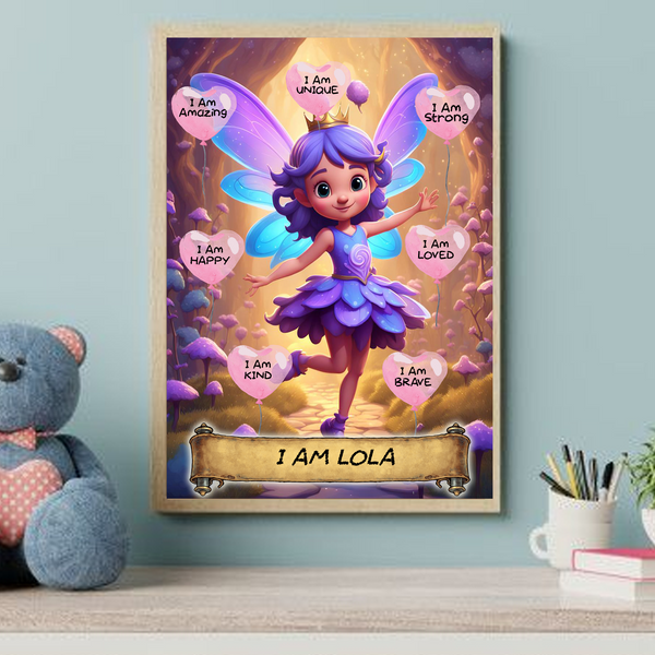 Positive Affirmation Personalised I Am Amazing Prints - Fairy – Perfect ...