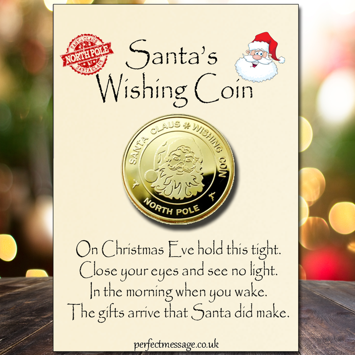 Christmas Eve Santa's Wish Coin – Perfect Message
