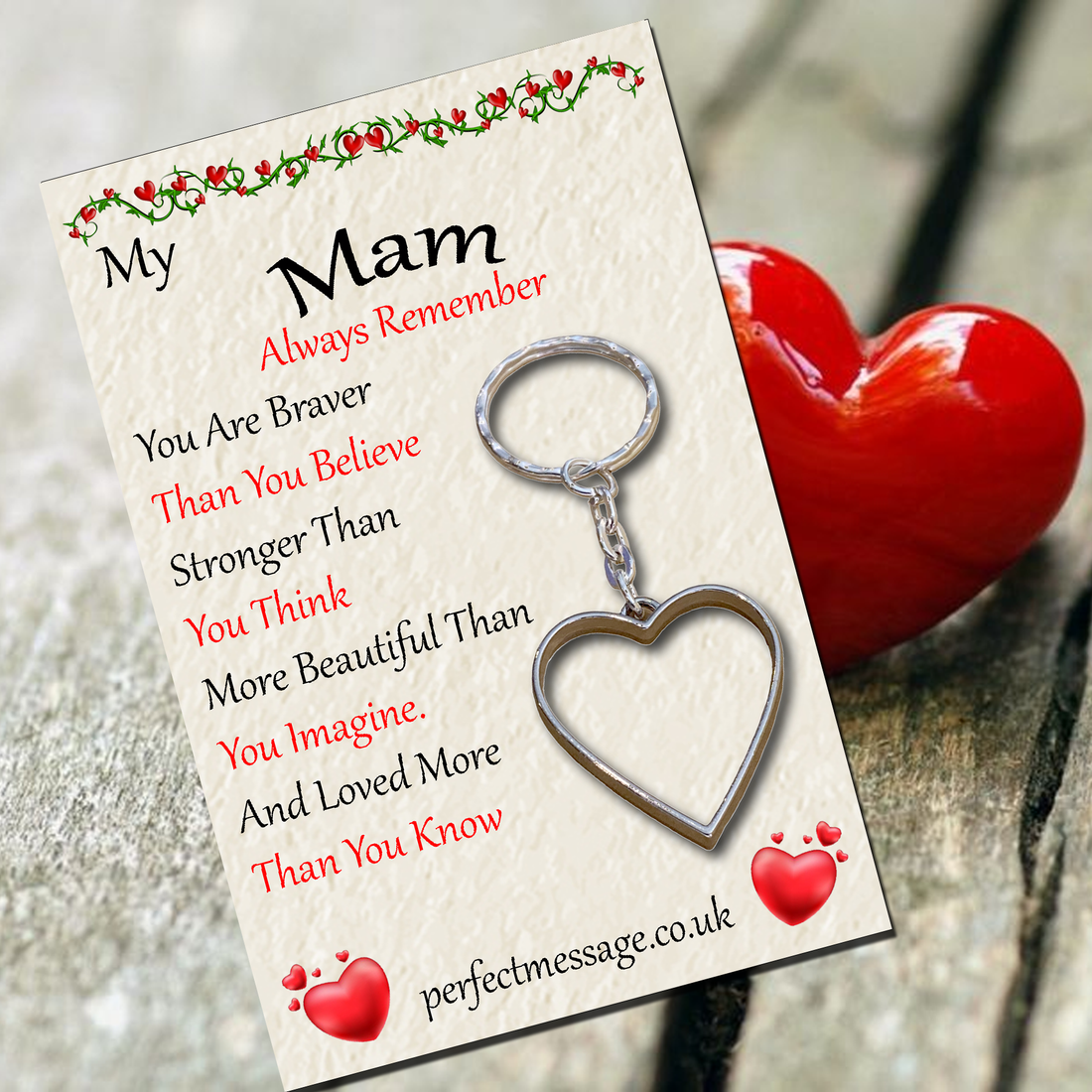 Mam Always Believe Keyring Inspirational Gift – Perfect Message
